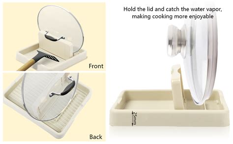 Spoon Rest With Lid Holder Pcs Foldable Spoon Rest For Kitchen
