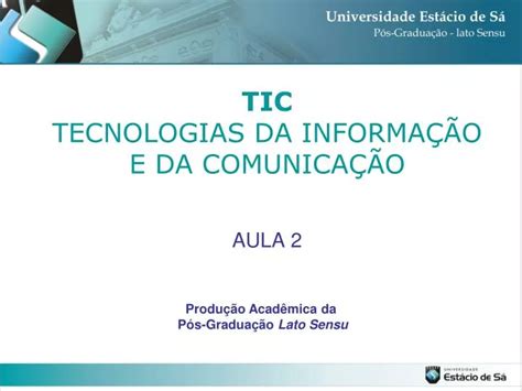 Ppt Tic Tecnologias Da Informa O E Da Comunica O Aula Powerpoint