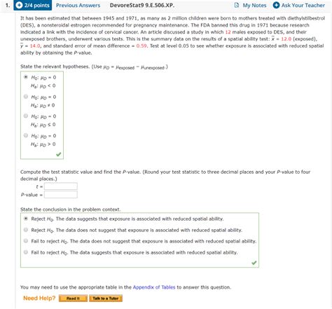 solved 2 4 points my notes 1 previous answers devorestat9