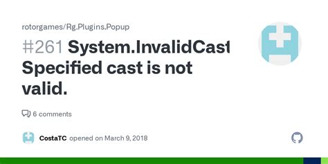 systemvalidcastexception specified cast is not valid · issue 261 · rotorgames rg plugins