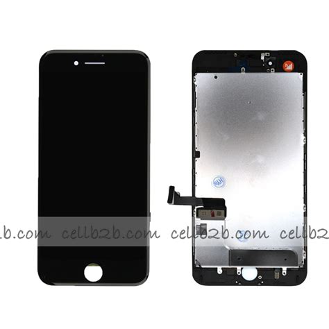 Pantalla iPhone 8G Plus Negra Completa con Soporte LCD Metálico Calidad