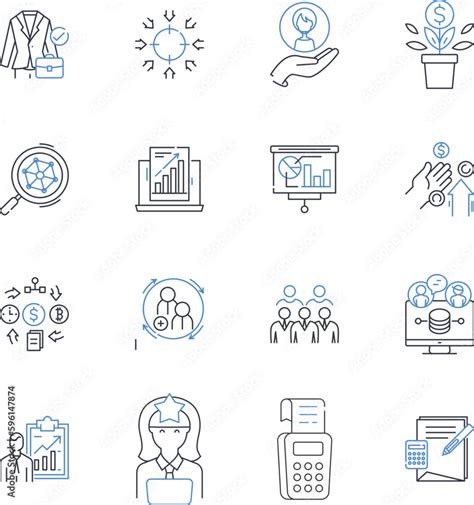 Radiology Imaging Line Icons Collection Radiography Tomography