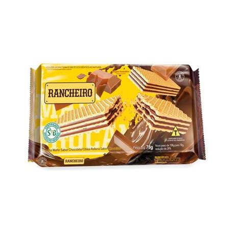 Biscoito Wafer Rancheiro Chocolate G Wafer Magazine Luiza