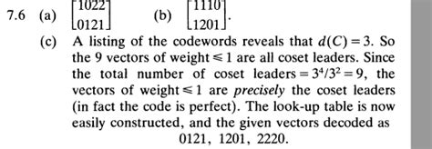 Solved Let C Be The Ternary Linear Code With Generator Chegg