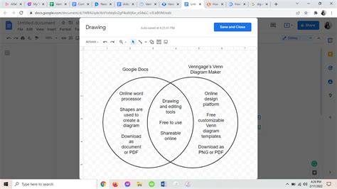 How To Make A Venn Diagram In Google Docs Venngage
