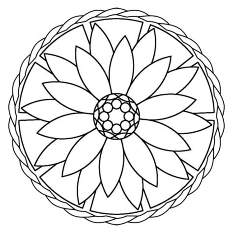 50 Imágenes de Mandalas para colorear e imprimir con dibujos faciles de