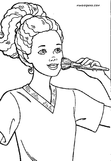 DIBUJOS PARA COLOREAR DE BARBIE PINTA Y COLOREA A BARBIE MUNDOPEKE