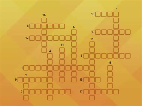 CRUCIVERBA LE FUNZIONI DEGLI SPAZI Crossword