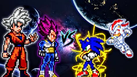 Vegeta DBS OP Goku DBS V3 5 OP VS Sonic Chaos OP Shadow OP All