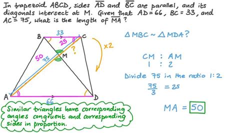 lesson triangle similarity criteria and their applications nagwa
