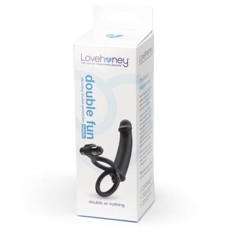 Worldgirl Double Fun Black Vibrating Double Penetration Strap On