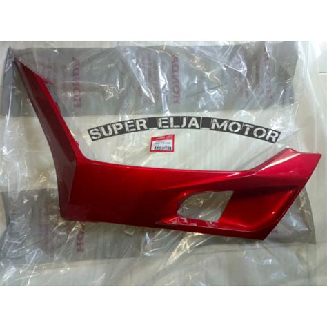 Jual ORIGINAL Cover Under Side Kiri Pcx 160 MERAH KILAP Cover Floor