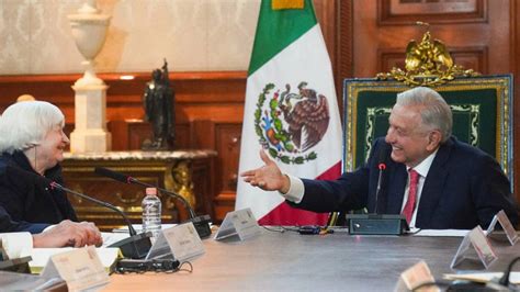 Productiva y agradable AMLO se reúne con la secretaria del Tesoro de
