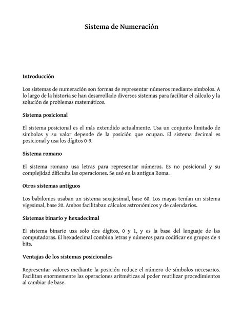 Solution Sistema De Numeraci N Studypool