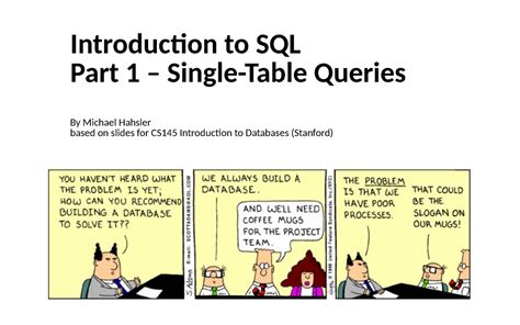 Sql Part This Is Sql Part Of The Course Introduction To Sql Part