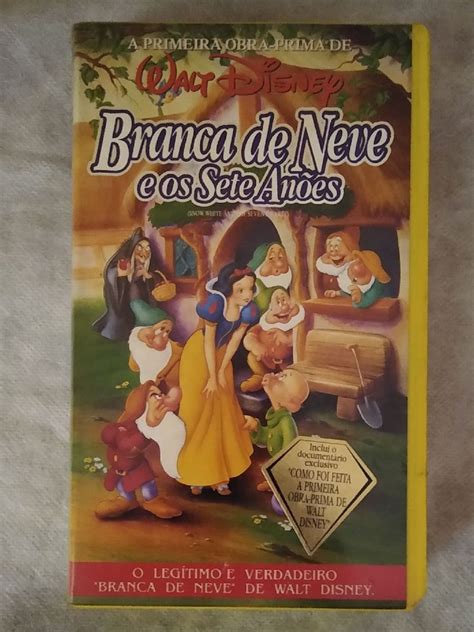 Fita Cassete Vhs Original Branca de Neve e Os Sete Anões Filme e