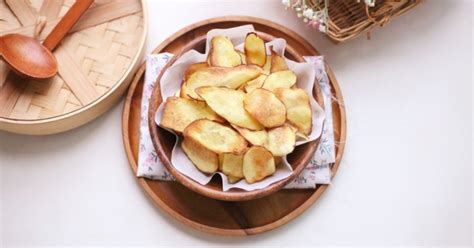 Cách làm snack khoai lang bằng nồi chiên không dầu đơn giản