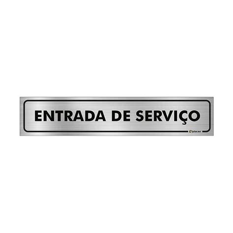 Placa Identifica O Elevador Servi O Aluminio Iplacas Sinaliza O