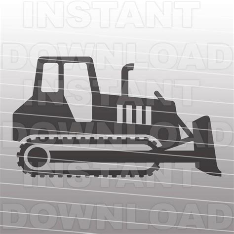Bulldozer Construction Heavy Machinery Dozer SVG File Cricut Etsy
