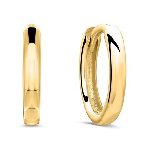 Hübsche zweifarbige Vintage 9 Karat Gold Creolen Weiß und Gelbgold