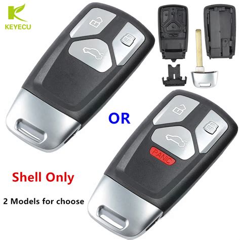 KEYECU Replacement Smart Remote Key Shell Fob 3 4 Buttons For Audi TT