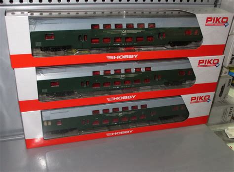 Piko H0 57684 57685 Doppelstockwagen Steuerwagen DR Ep IV NEU EBay