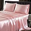 Amazon Siinvdabzx Pcs Satin Sheet Set Queen Size Ultra Silky Soft