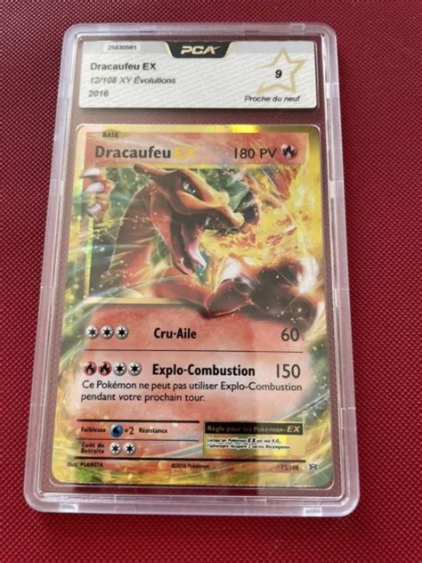 CARTE POKÉMON DRACAUFEU ex 12 108 ultra rare holo XY XY12 evolutions