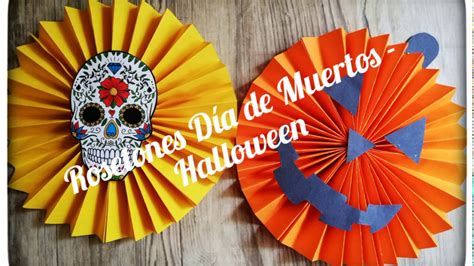 Rosetones De Papel Decoracion Para Dia De Muertos Y Halloween Ideas
