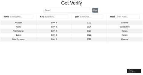 React Bootstrap Table2 Clear Search Bar And Filter Forked Codesandbox