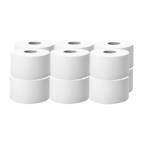 Papier toaletowy JUMBO VELLA biały szer 9cm 100m 2 warst 100 celuloza