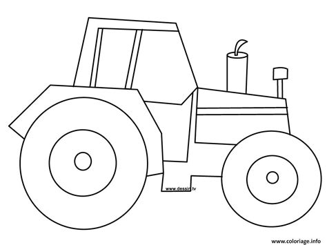 Coloriage Tracteur 2 JeColorie