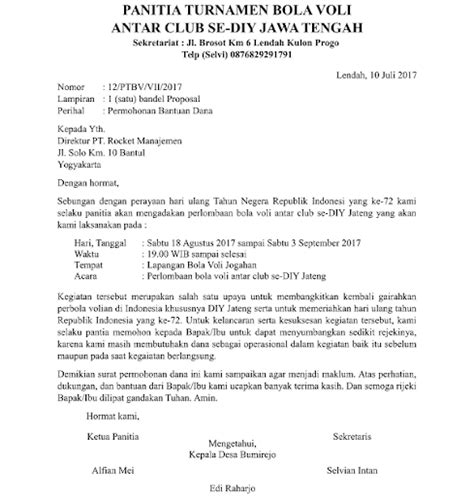 Detail Contoh Surat Permohonan Resmi Koleksi Nomer