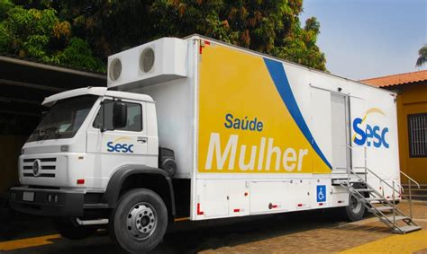 Unidade móvel do Sesc MT chega a Jaciara para ofertar exames gratuitos