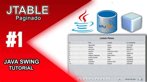 36 curso java cómo paginar registros de un jtable jtable pagination 【tablemodel】 1 6 youtube