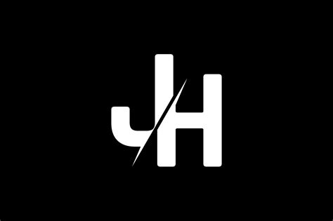 Monogram JH Logo Design Graphic By Greenlines Studios Creative Fabrica