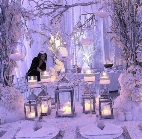37 Classy Winter Wonderland Wedding Centerpieces Ideas Winter Wedding