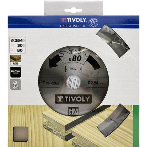 Tivoly Lame de Scie Circulaire Ø254mm 80 Dents en Carbure Pour