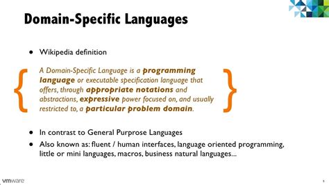 domain specific languages wikipedia deﬁnition
