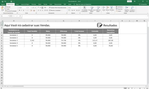 Planilha Controle de Vendas Metas Vendedor Clientes Relatórios