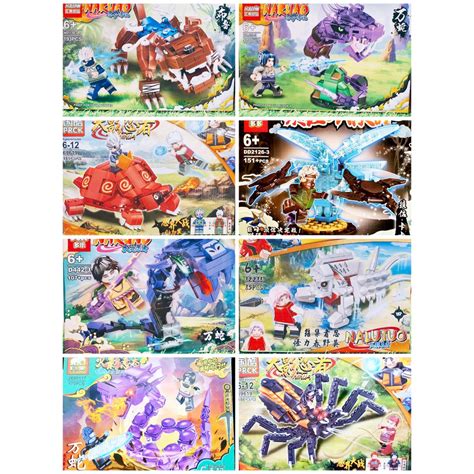 Lego Naruto Assembled In Sets Of Itachi Characters Kakashi Orochimaru