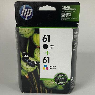 HP 61 Black Color New Genuine Ink Cartridges Set 61 Combo Pack OEM
