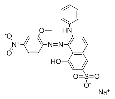 4 HO 5 2 MEO 4 NITRO PH AZO 6 PHENYLAMINO NAPHTHALENE 2 SULFONIC ACID