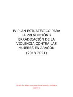 IV PLAN ESTRATÉGICO PARA LA PREVENCIÓN Y iv plan estrat 201 gico