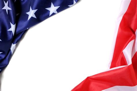 Fundo branco da bandeira estados unidos américa Foto Premium