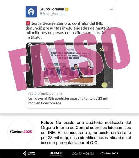 INEMexico On Twitter RT INEMexico DiNoALaDesinformacion Certeza2023