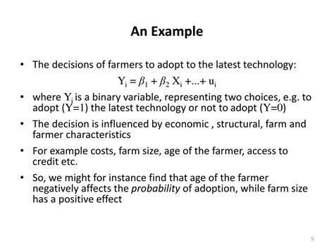 ppt binary choice models powerpoint presentation free download id 1881090