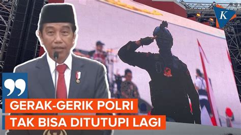 Pesan Jokowi Di Hari Bhayangkara Ingatkan Perilaku Diawasi Masyarakat