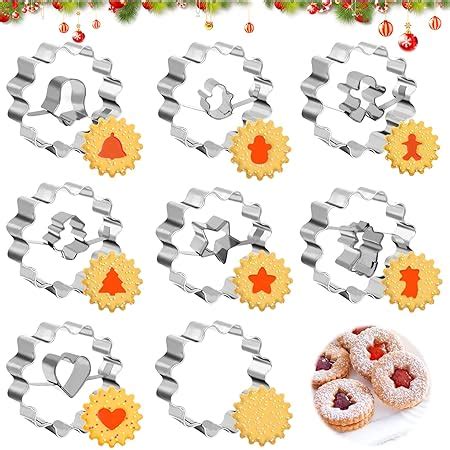 Bluelves Weihnachten Linzer Ausstecher Set 8 Stück Linzer
