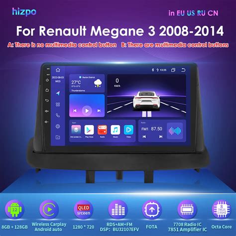 4g 9 Android 12 Car Radio Gps For Renault Megane 3 Fluence 2008 2014